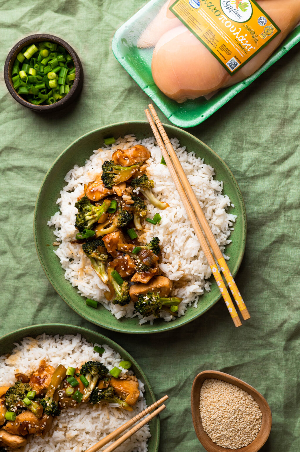 Stir Fry Κοτόπουλο Αγγελακης "Ελαιοπουλάκι®" με Μπρόκολο και Ρύζι